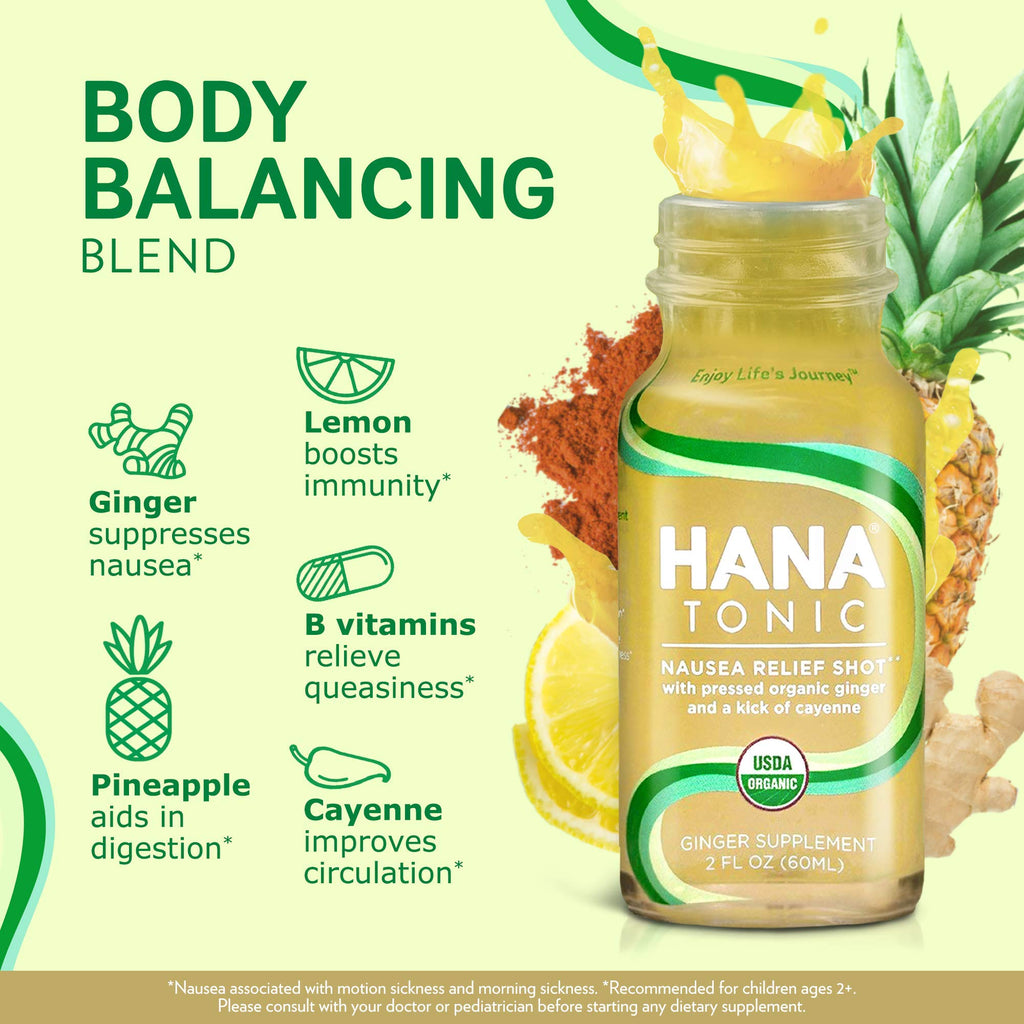 nausea relief with organic ginger