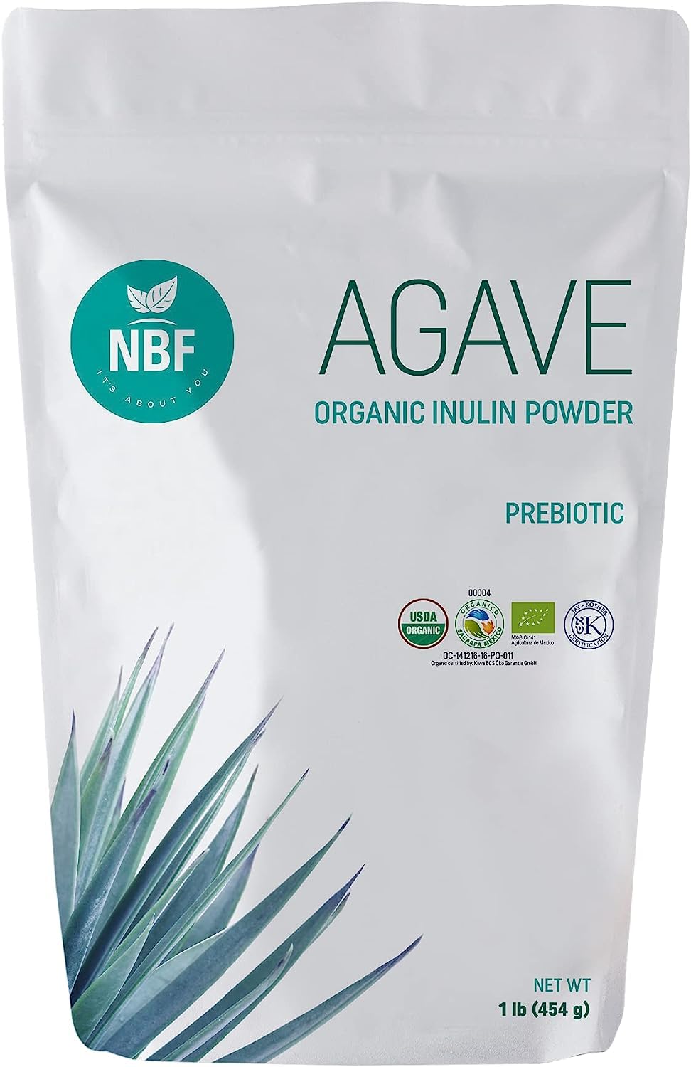 NBF Organic Agave Inulin Powder benefits