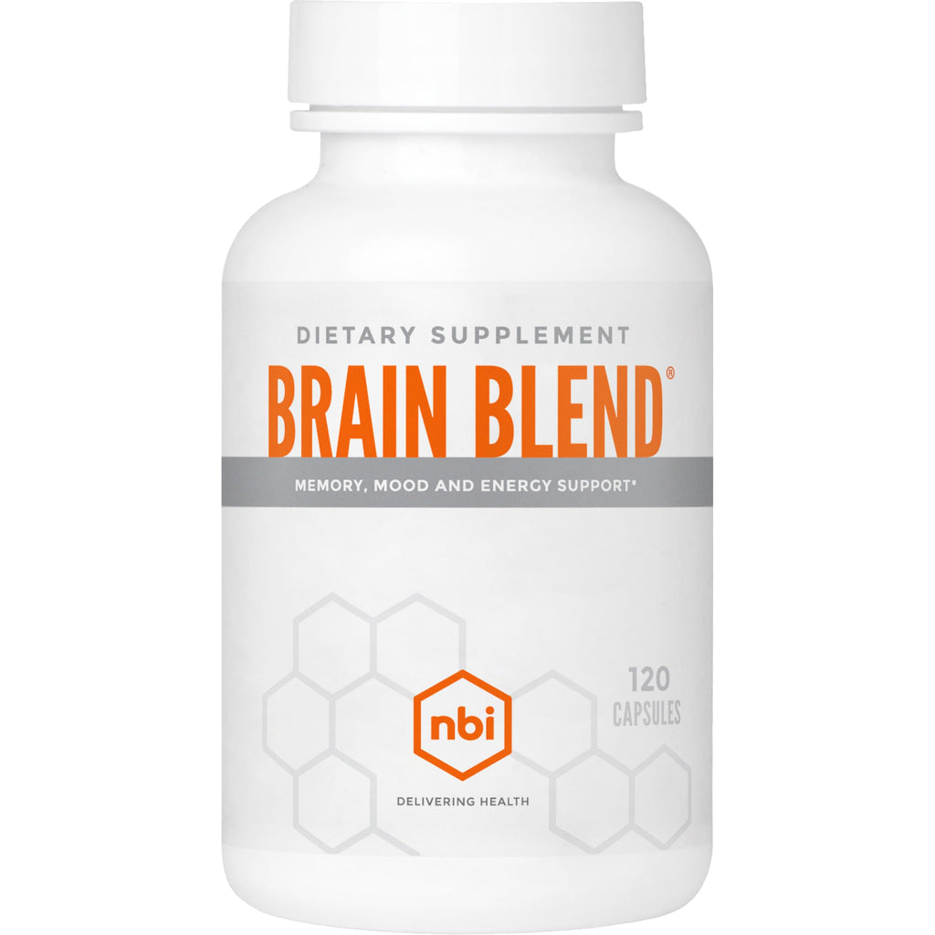 NBI Brain Blend cognitive support capsules