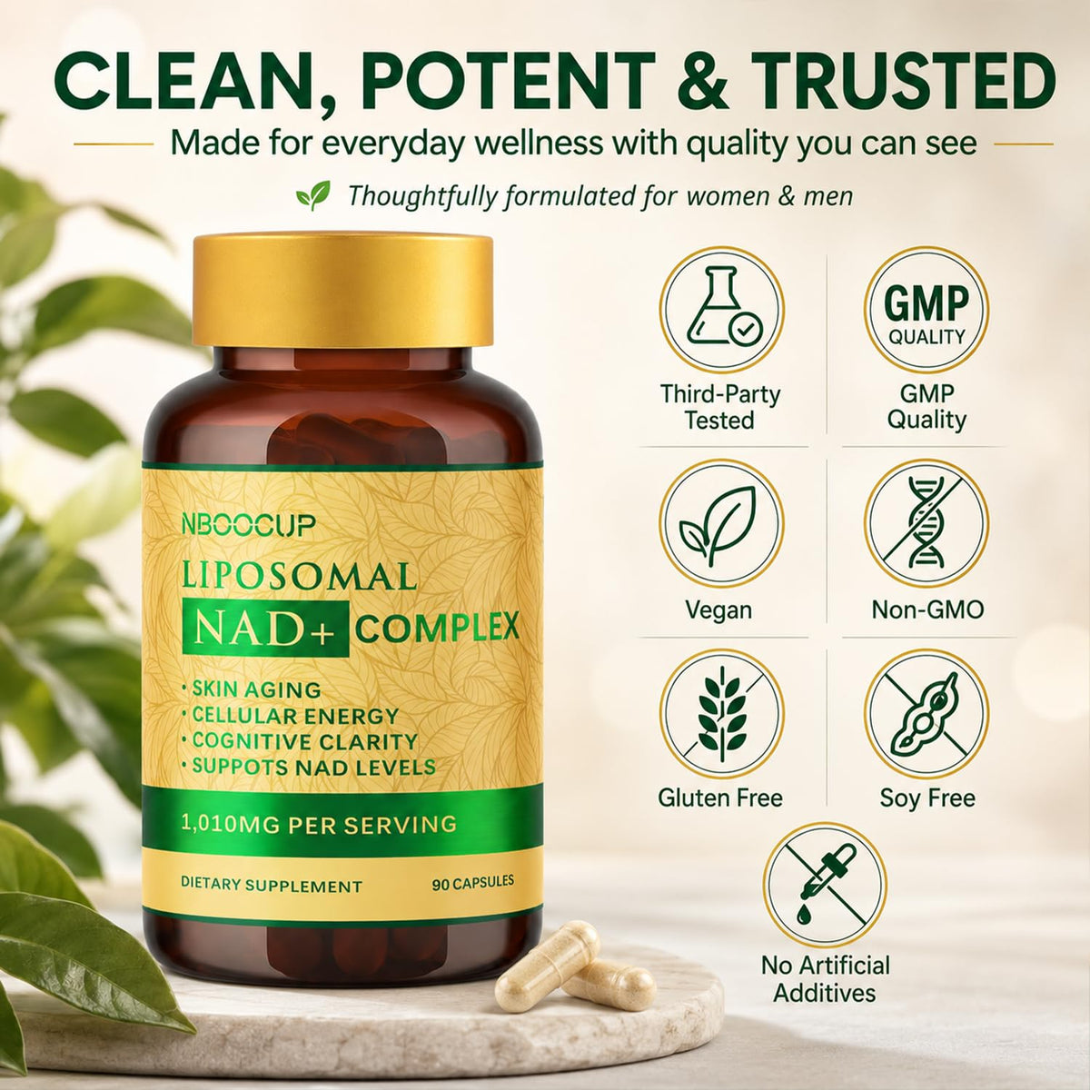 NBOOCUP Liposomal NAD+ for wellness