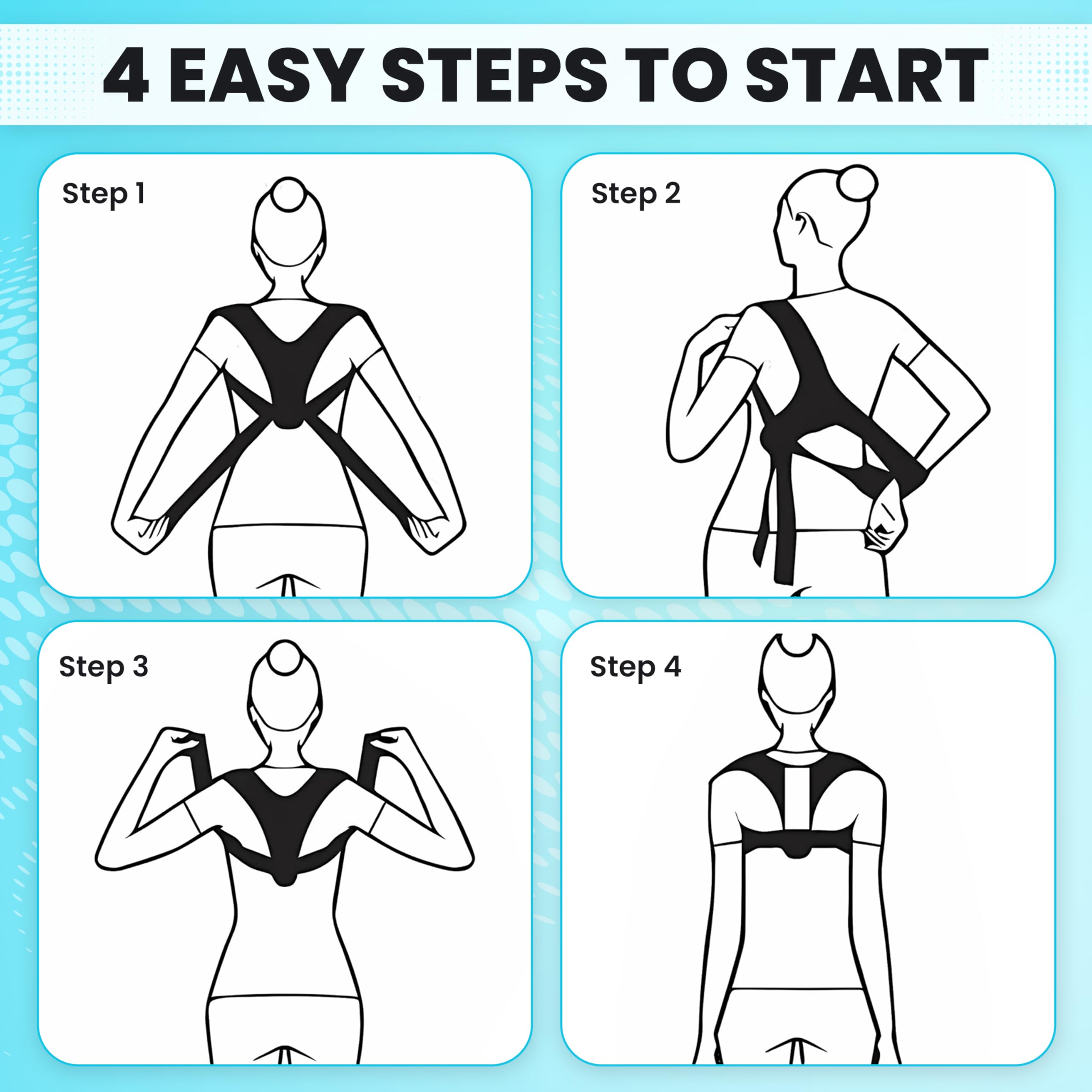 neck and shoulder support brace for comfort