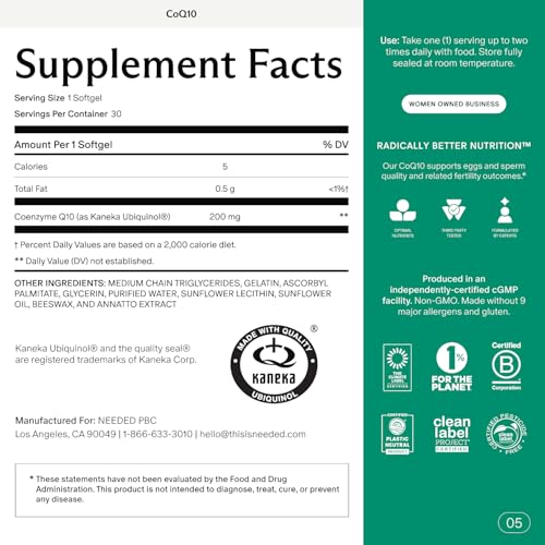 needed coq10 capsules for energy