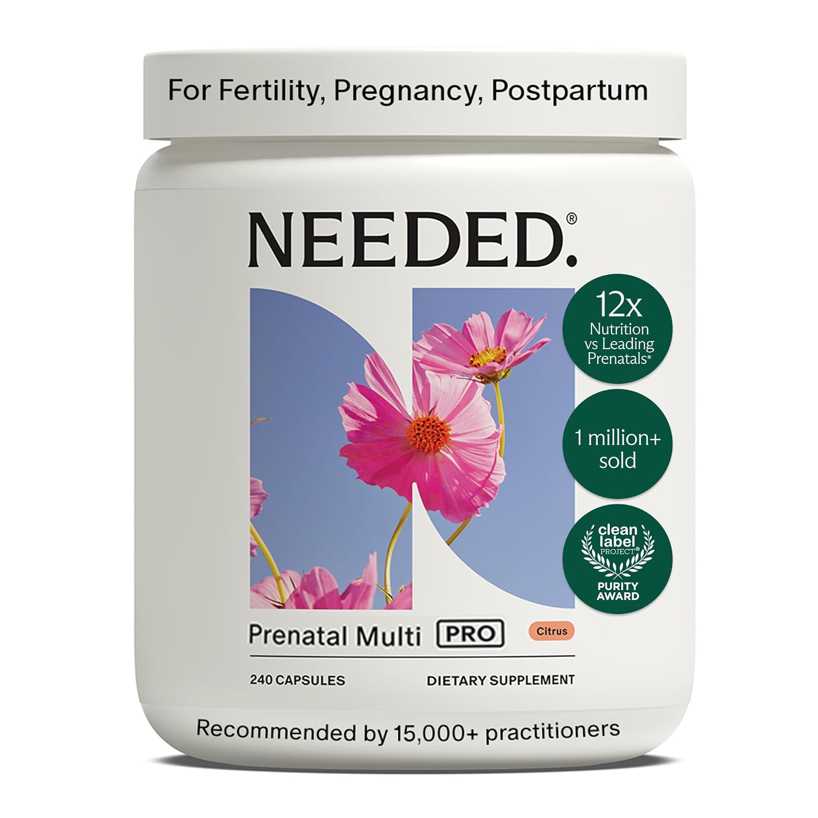 needed prenatal vitamins with citrus scent