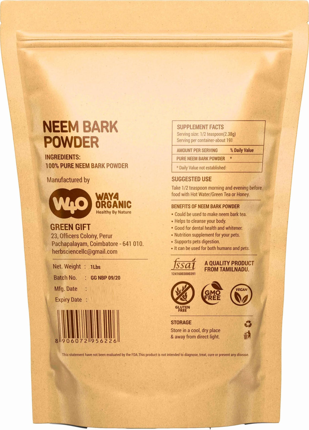 neem bark powder for holistic wellness