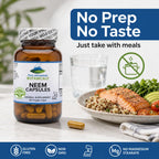 Neem capsules for overall wellness