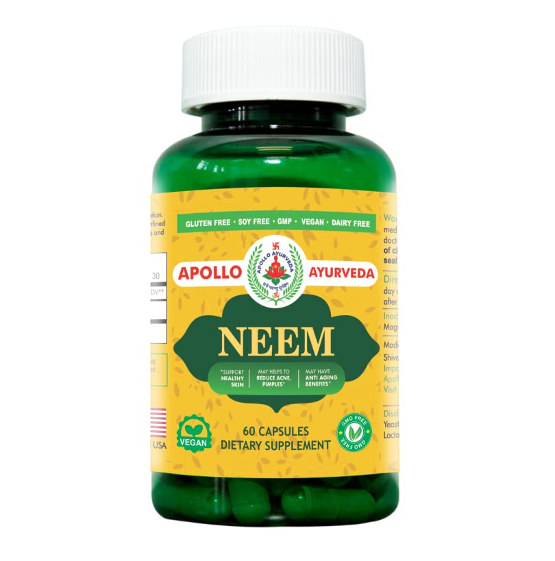 Neem capsules for skin health