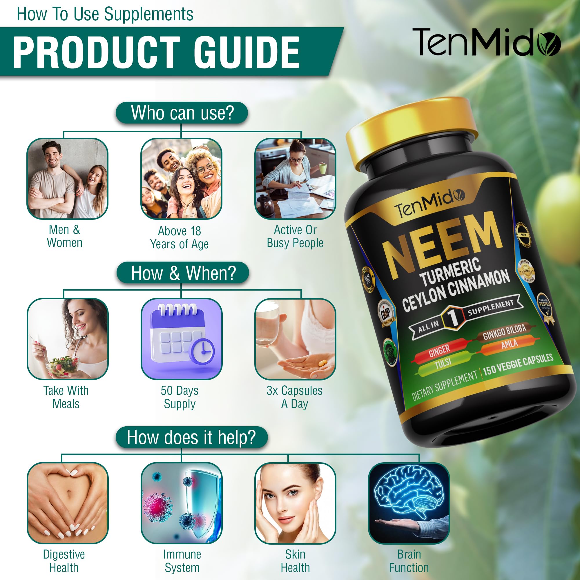 neem leaf for digestive support