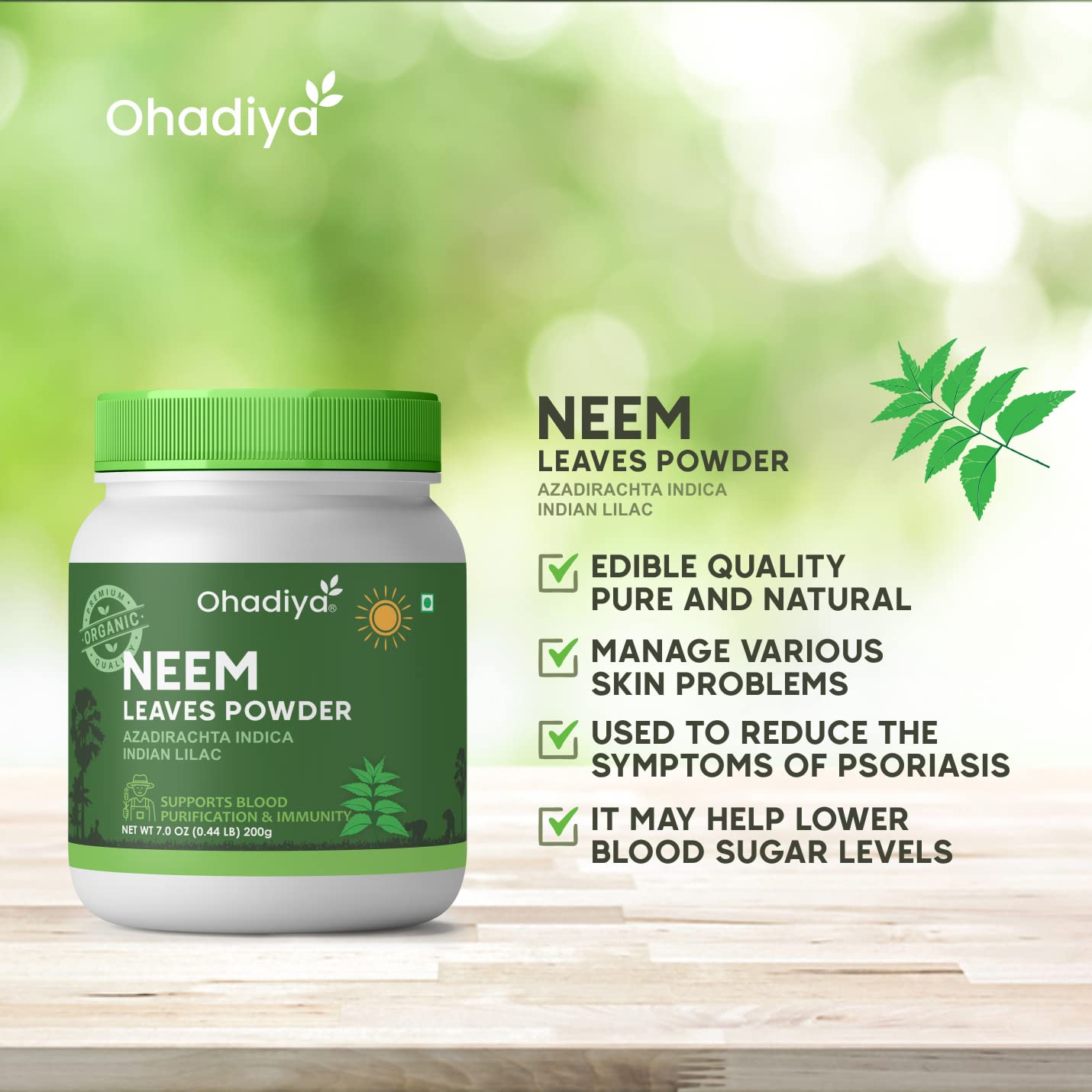 neem leaf powder for immunity