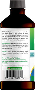 Neem oil for moisturizing skin
