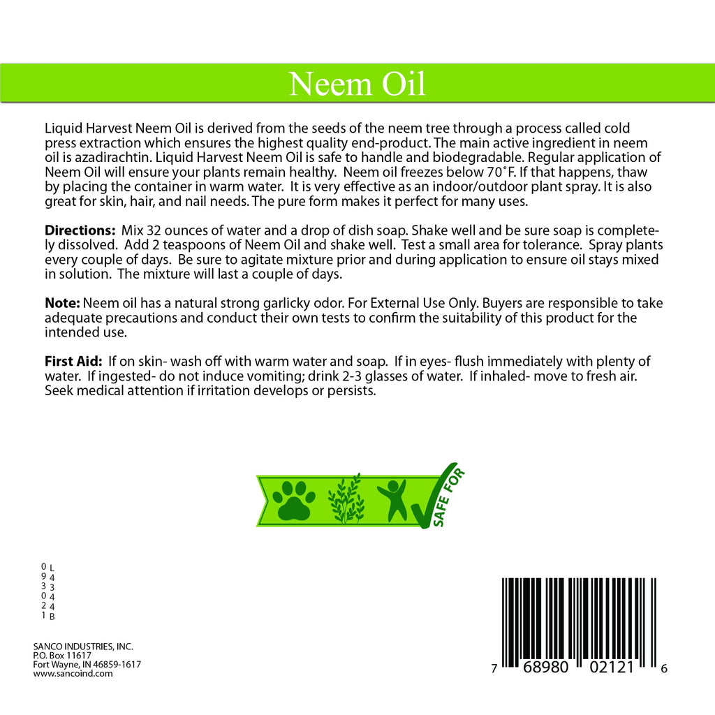 neem oil for plant protection