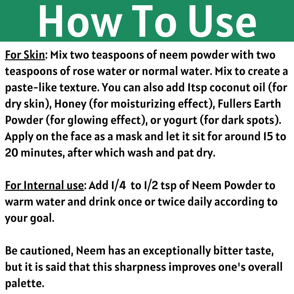 neem powder for acne treatment