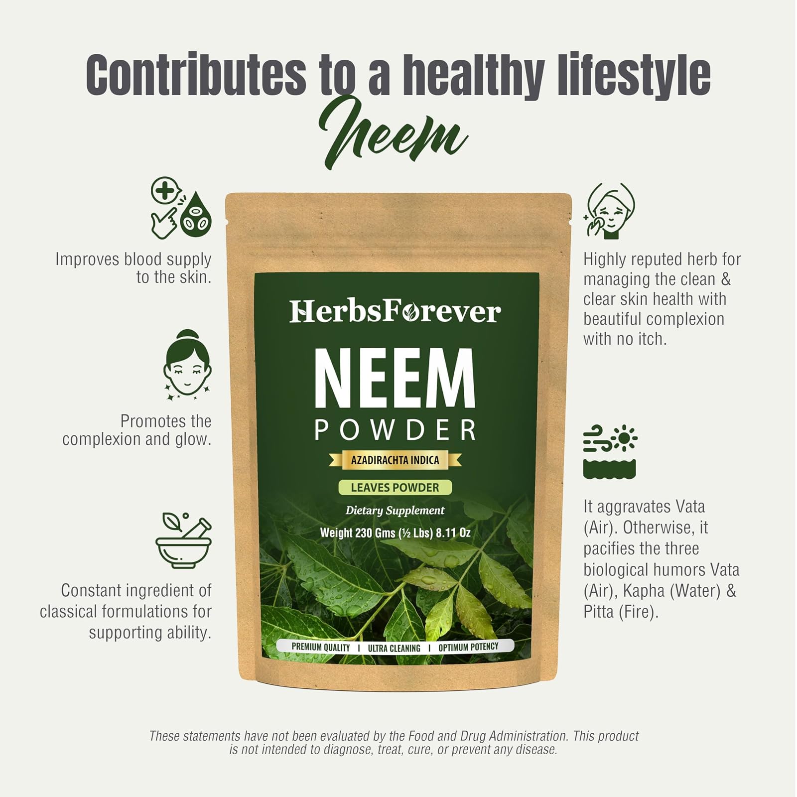 Neem Powder for digestive wellness