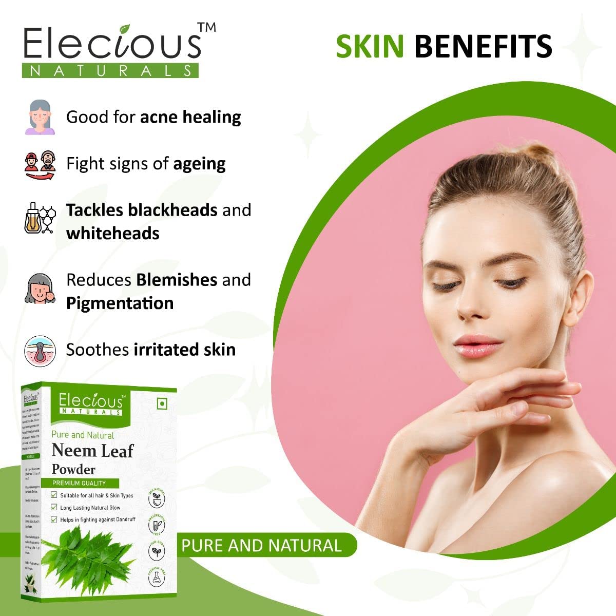 Neem powder for hair care routine