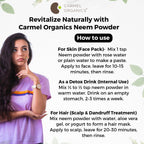 Neem powder for hair health