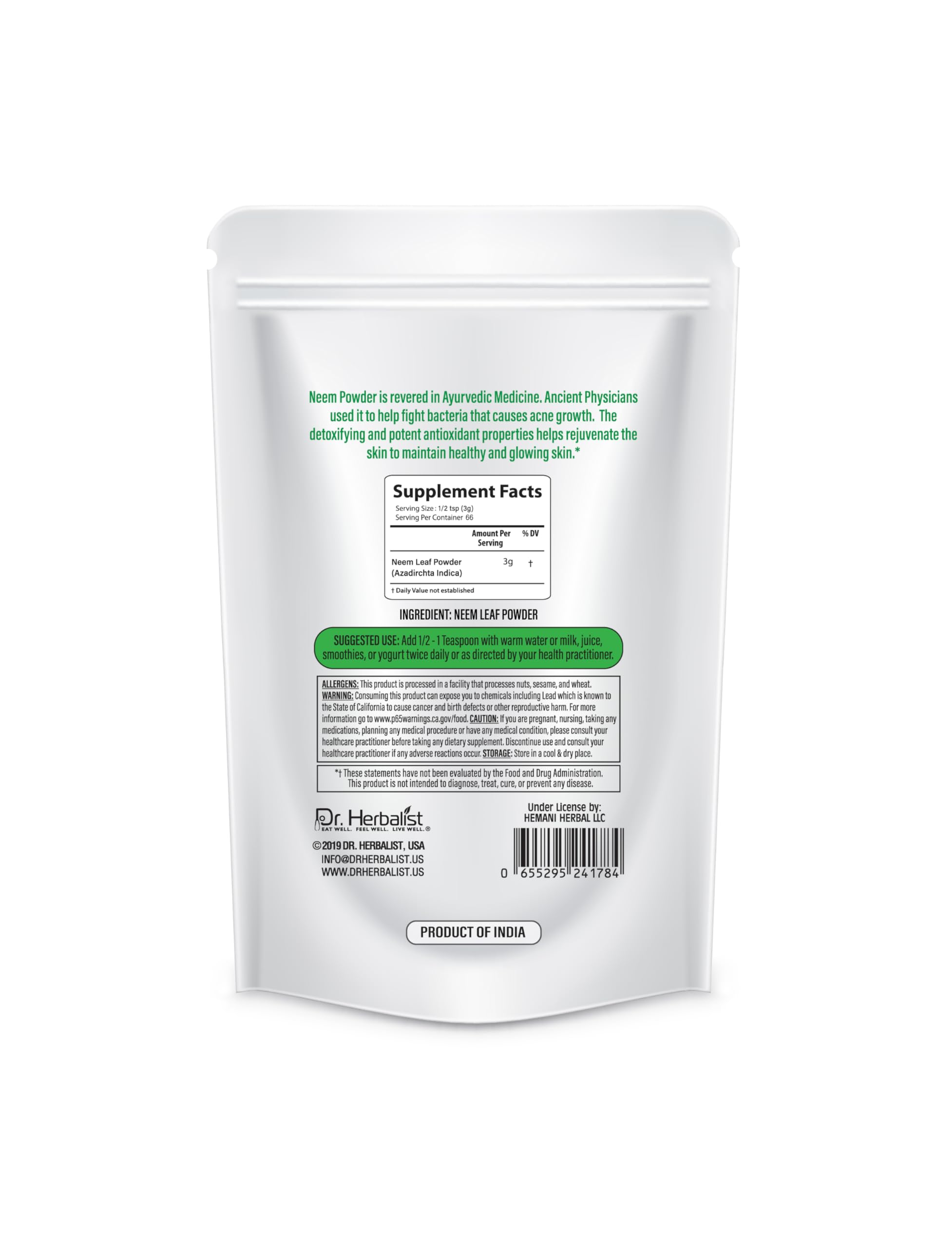 neem powder for hair health