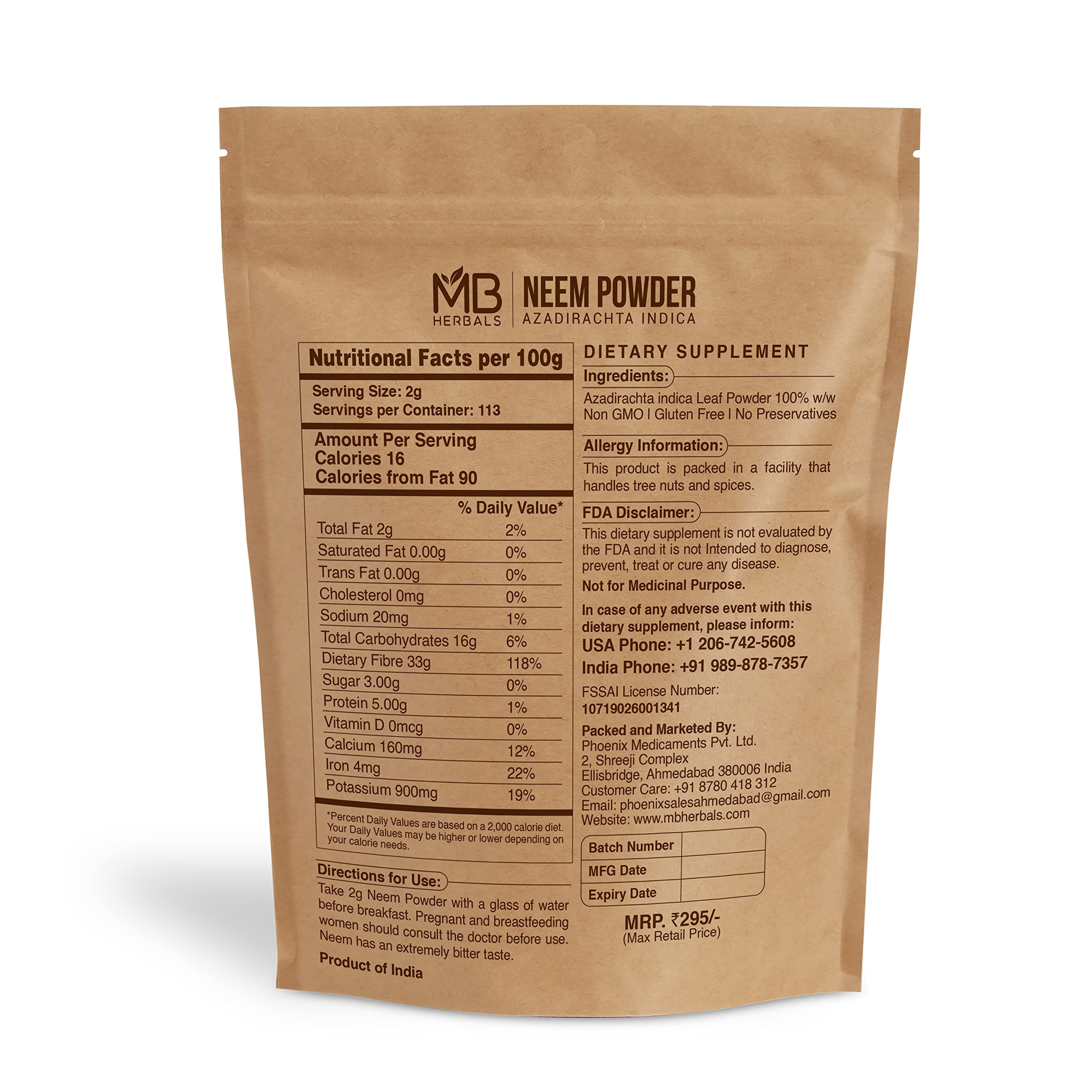 neem powder for healthy hair