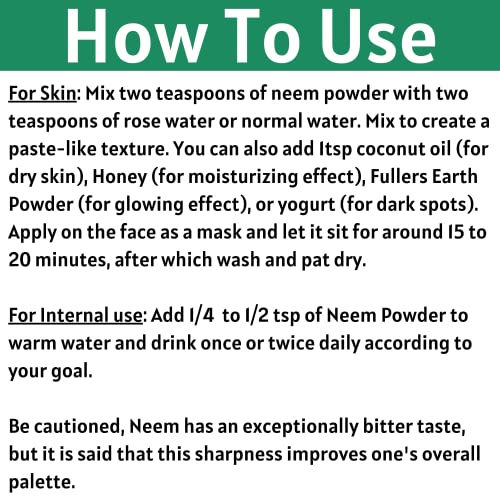 neem powder for natural skincare
