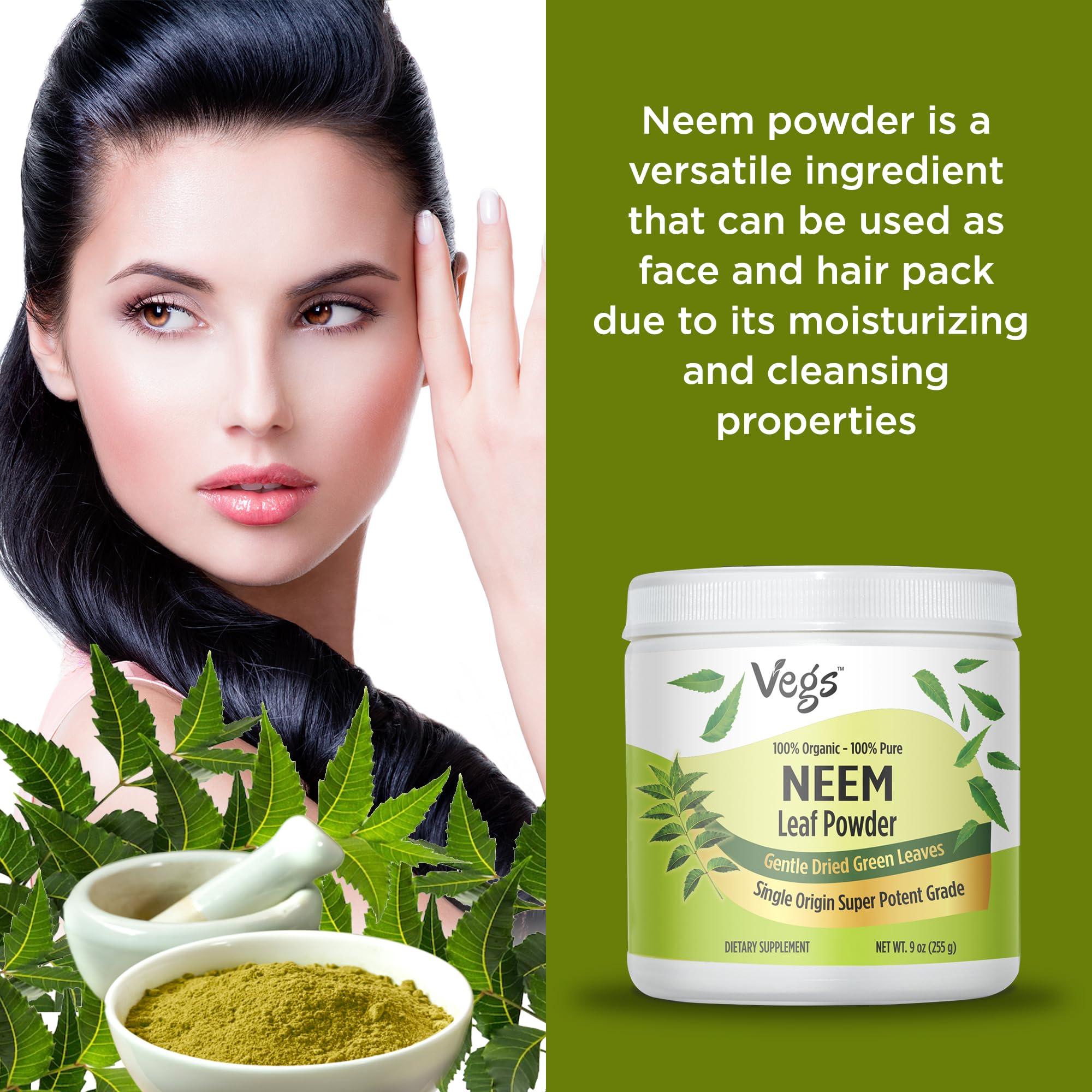 neem powder for vibrant hair