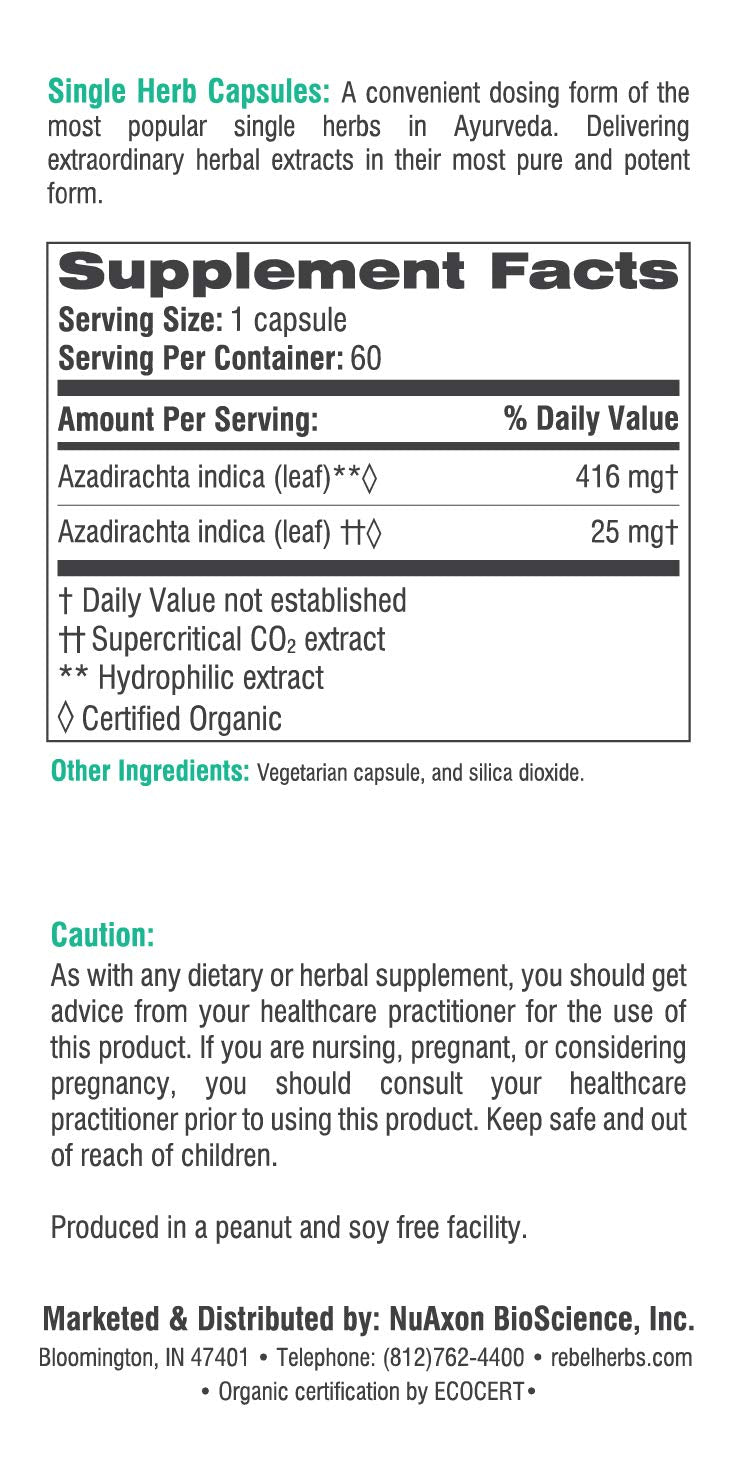 neem supplements for overall vitality