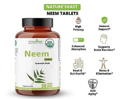 Neem tablets for detoxifying skin