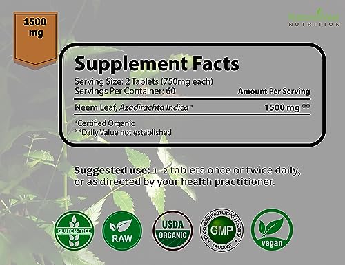 Neem tablets for natural skin care