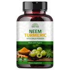 Neem turmeric capsules for wellness