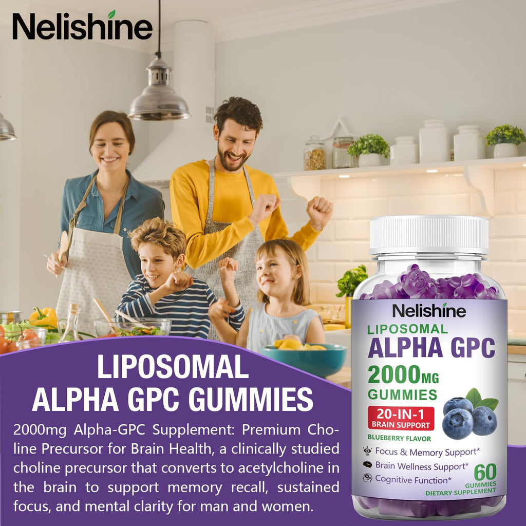 Nelishine gummies for cognitive support