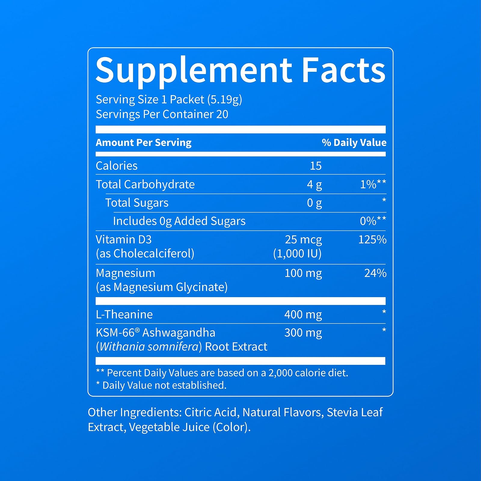 Nello Supercalm drink mix benefits