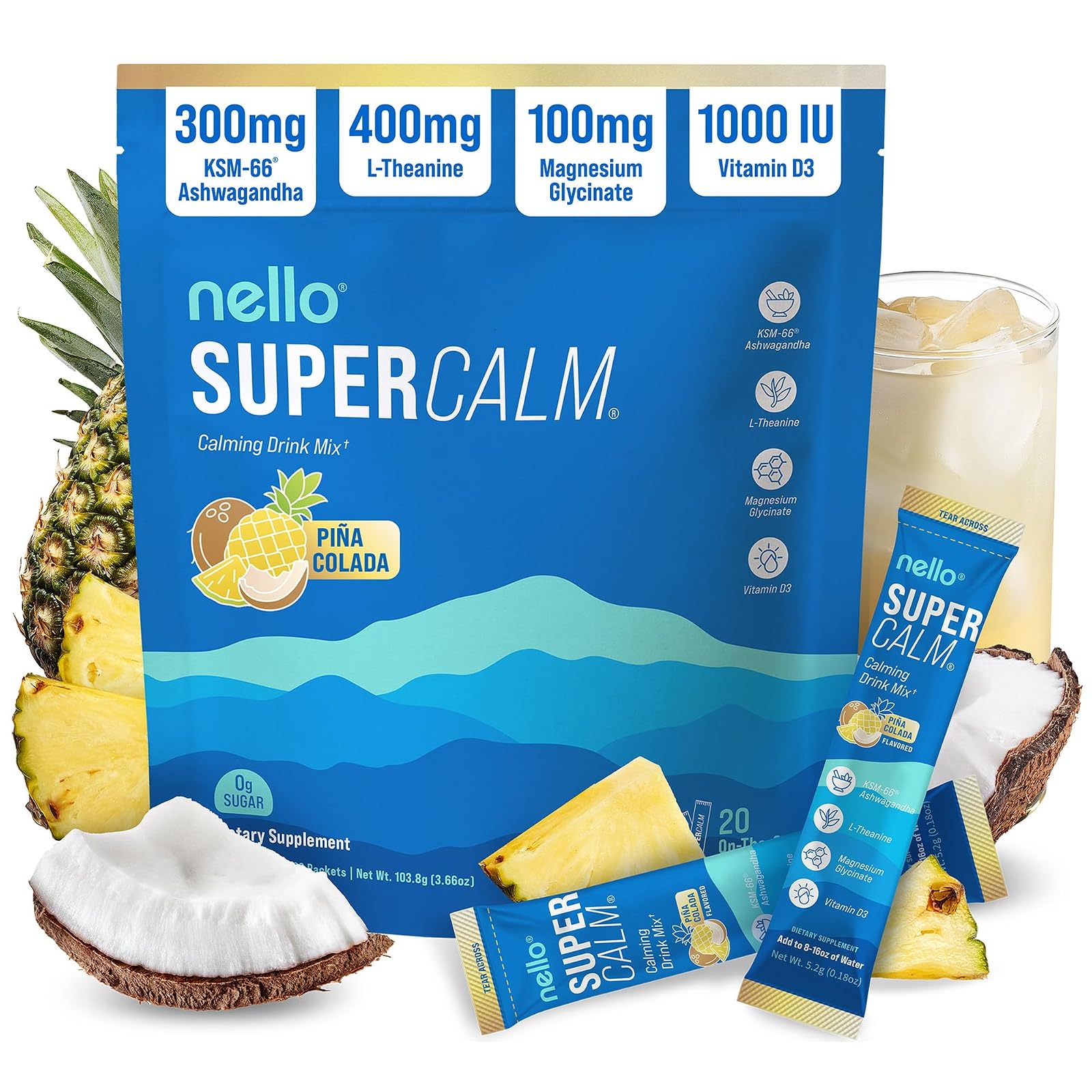 Nello Supercalm drink mix benefits