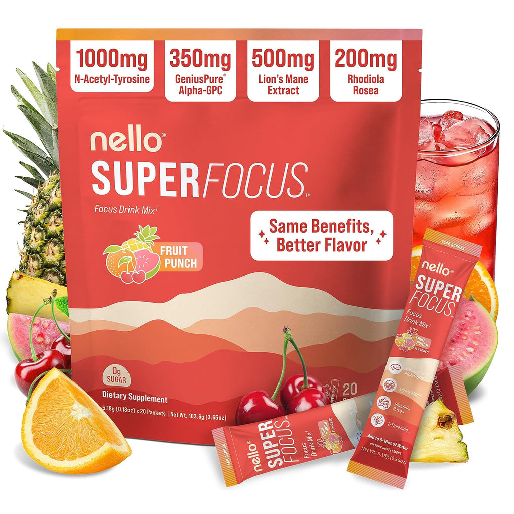 Nello Superfocus nootropic drink mix