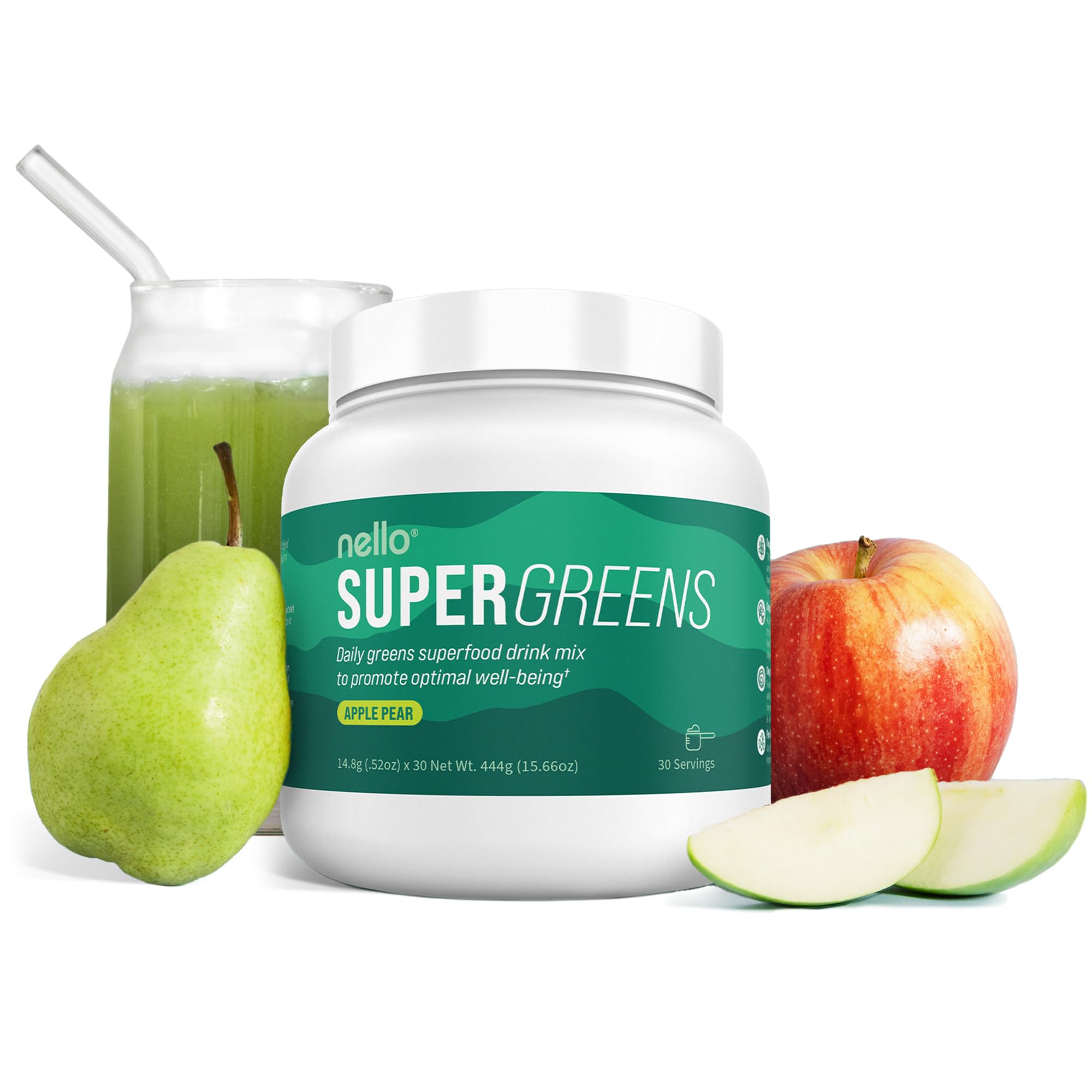 Nello Supergreens chlorella drink mix