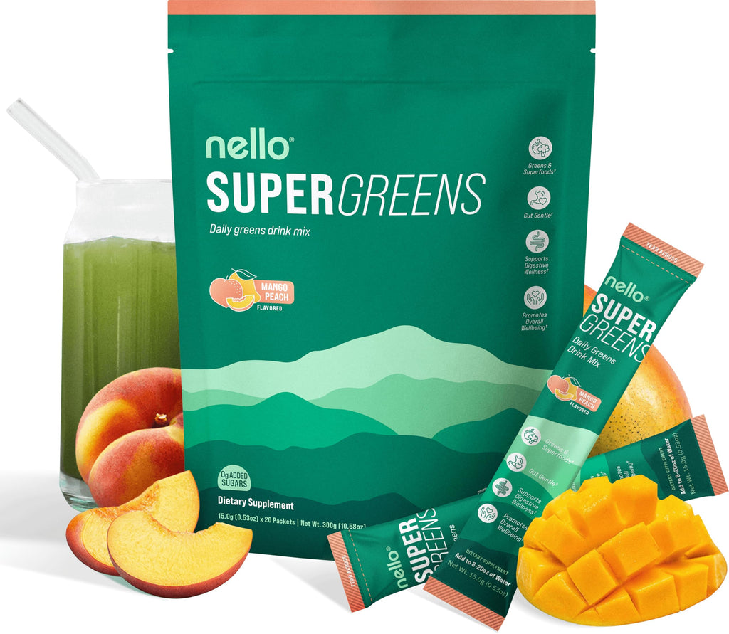 Nello Supergreens chlorella drink mix