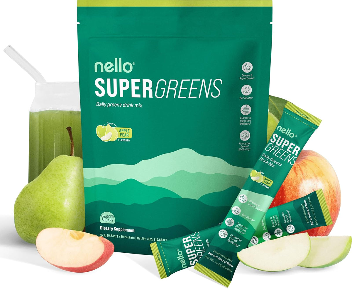 Nello Supergreens drink mix benefits