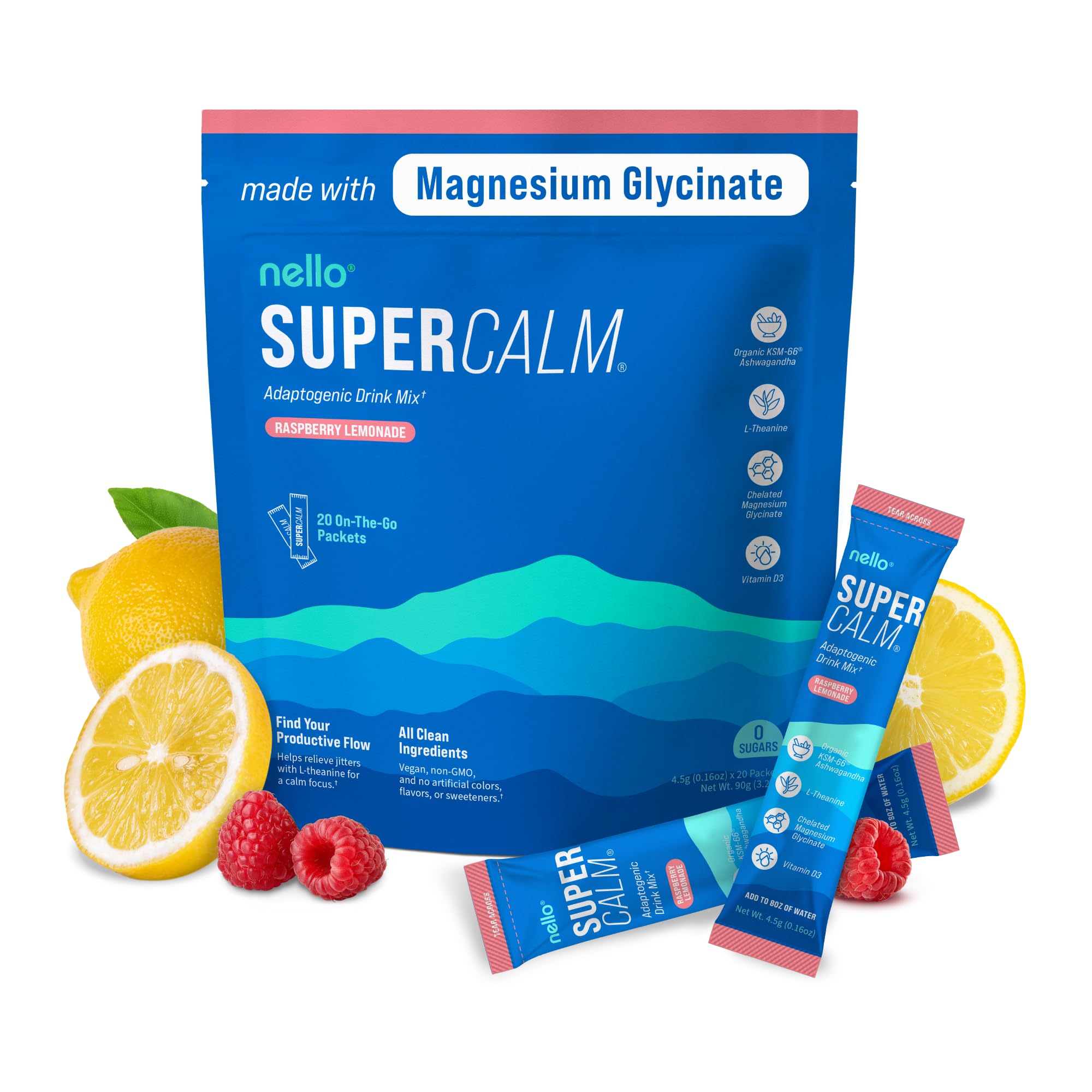 Nello Vitalize SuperCalm drink mix benefits