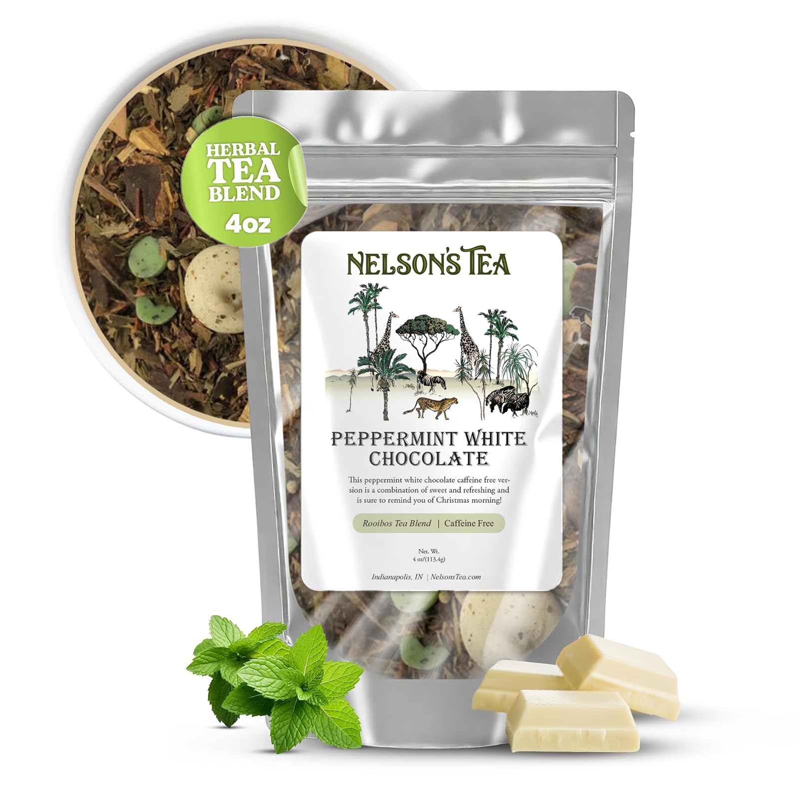 Nelson's peppermint white chocolate herbal tea
