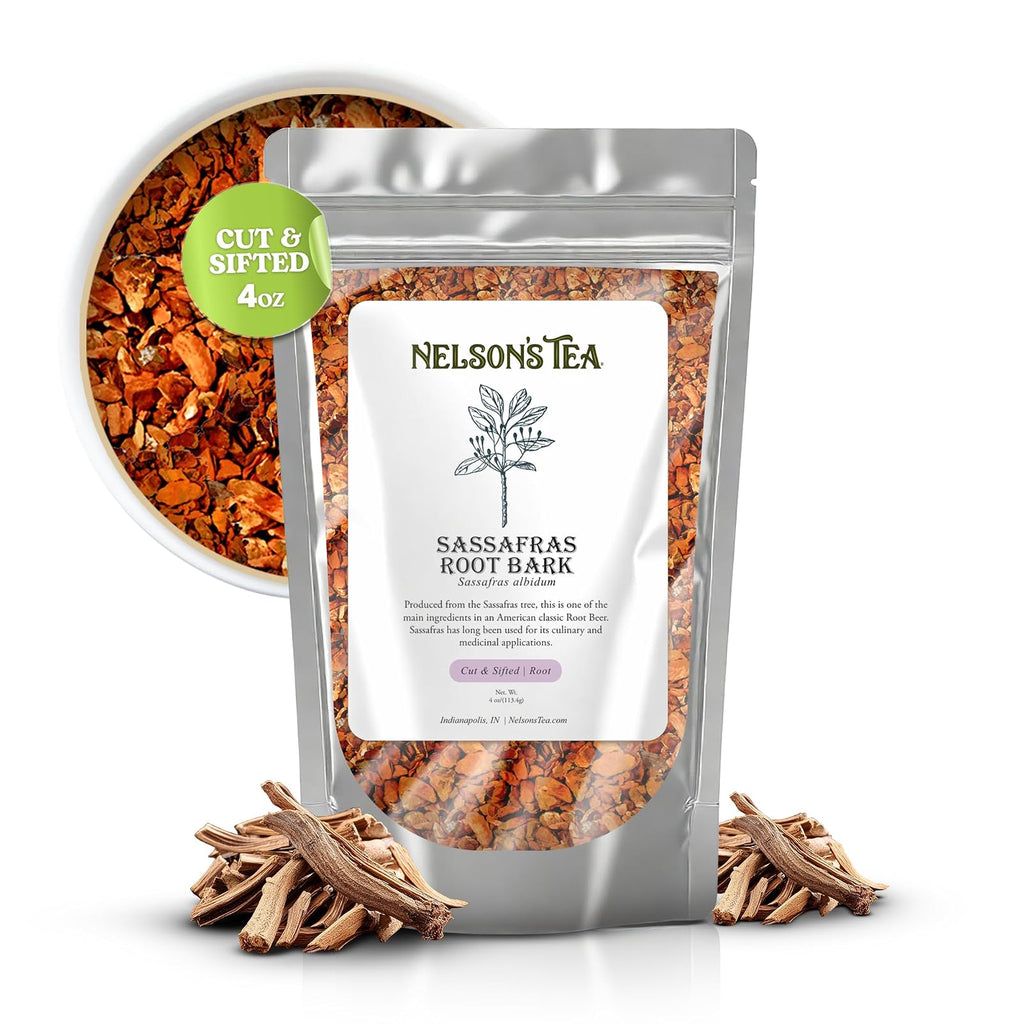 Nelson's sassafras root bark tea