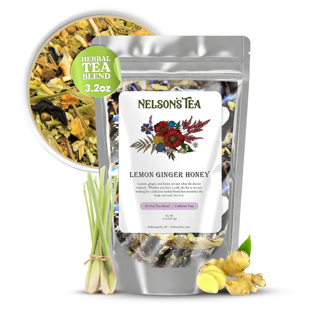Nelson's Tea lemon ginger herbal blend