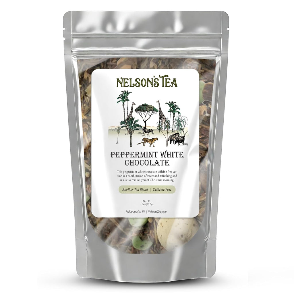 Nelson's Tea peppermint white chocolate herbal tea