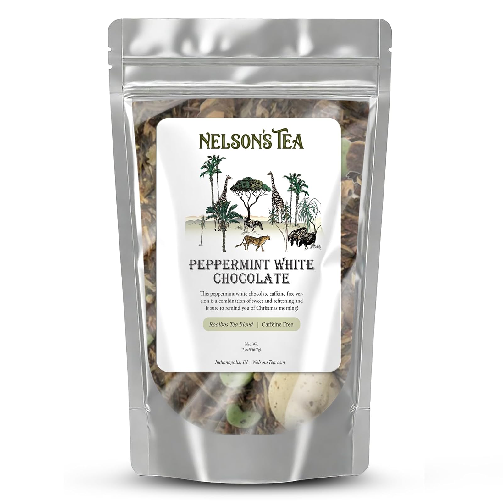 Nelson's Tea peppermint white chocolate herbal tea
