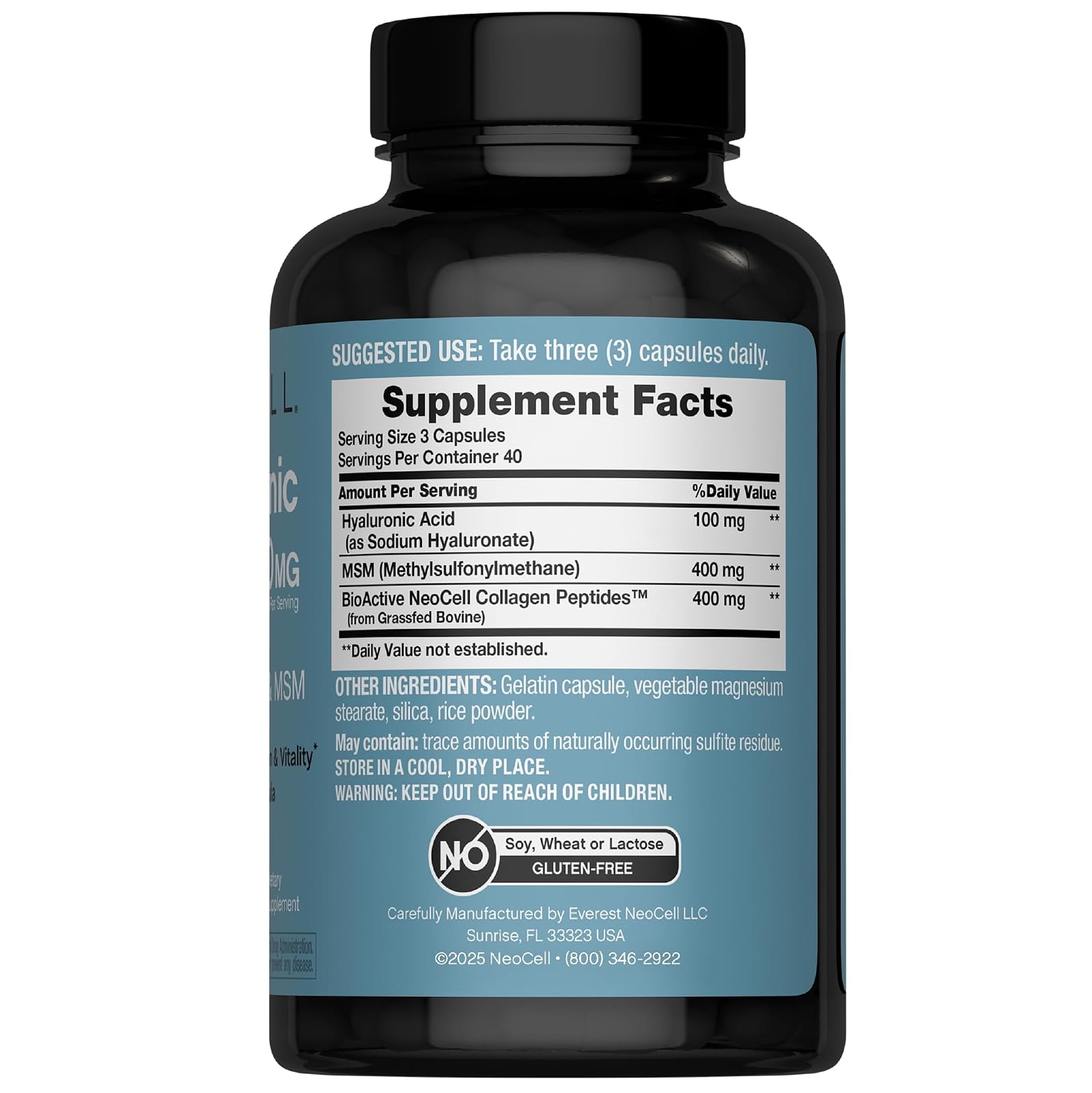 NeoCell hyaluronic acid capsules