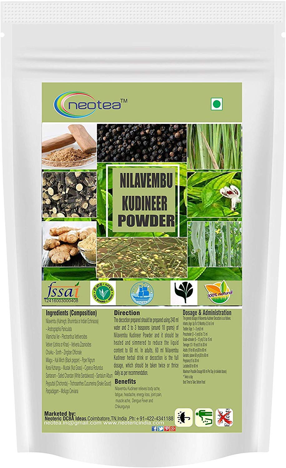 Neotea Nilavembu Kudineer herbal drink mix