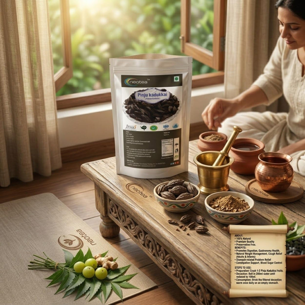 Neotea Pinju haritaki for balanced lifestyle