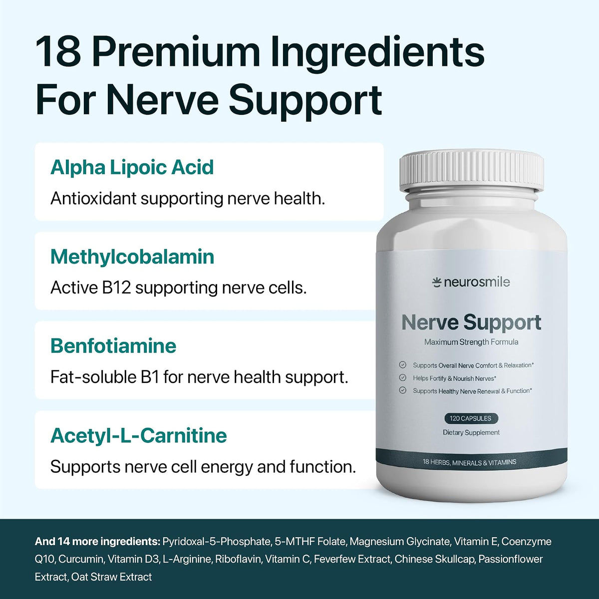 Nerve health support with ALA