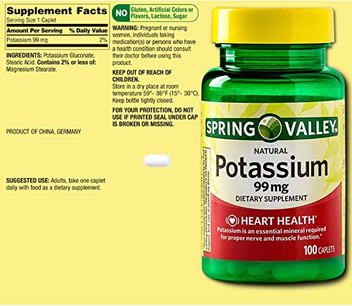 Nerve health with potassium supplements