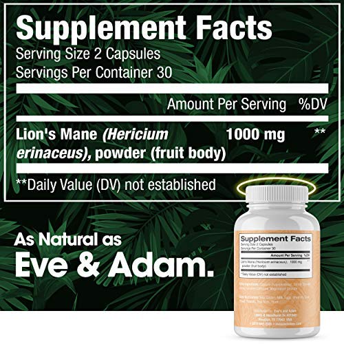 Nerve support with Lions Mane mushrooms