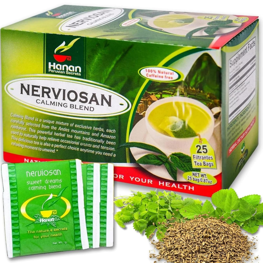 Nerviosan calming herbal tea bags