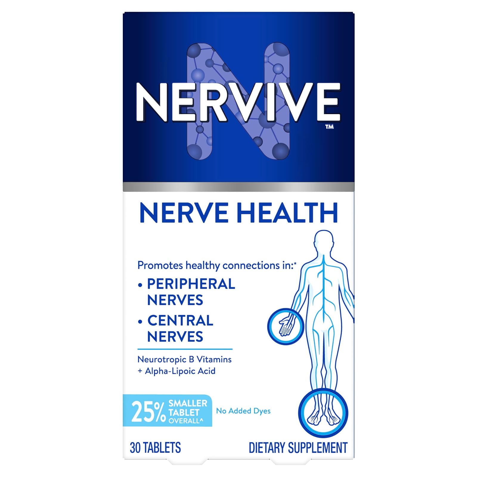 Nervive alpha lipoic acid tablets