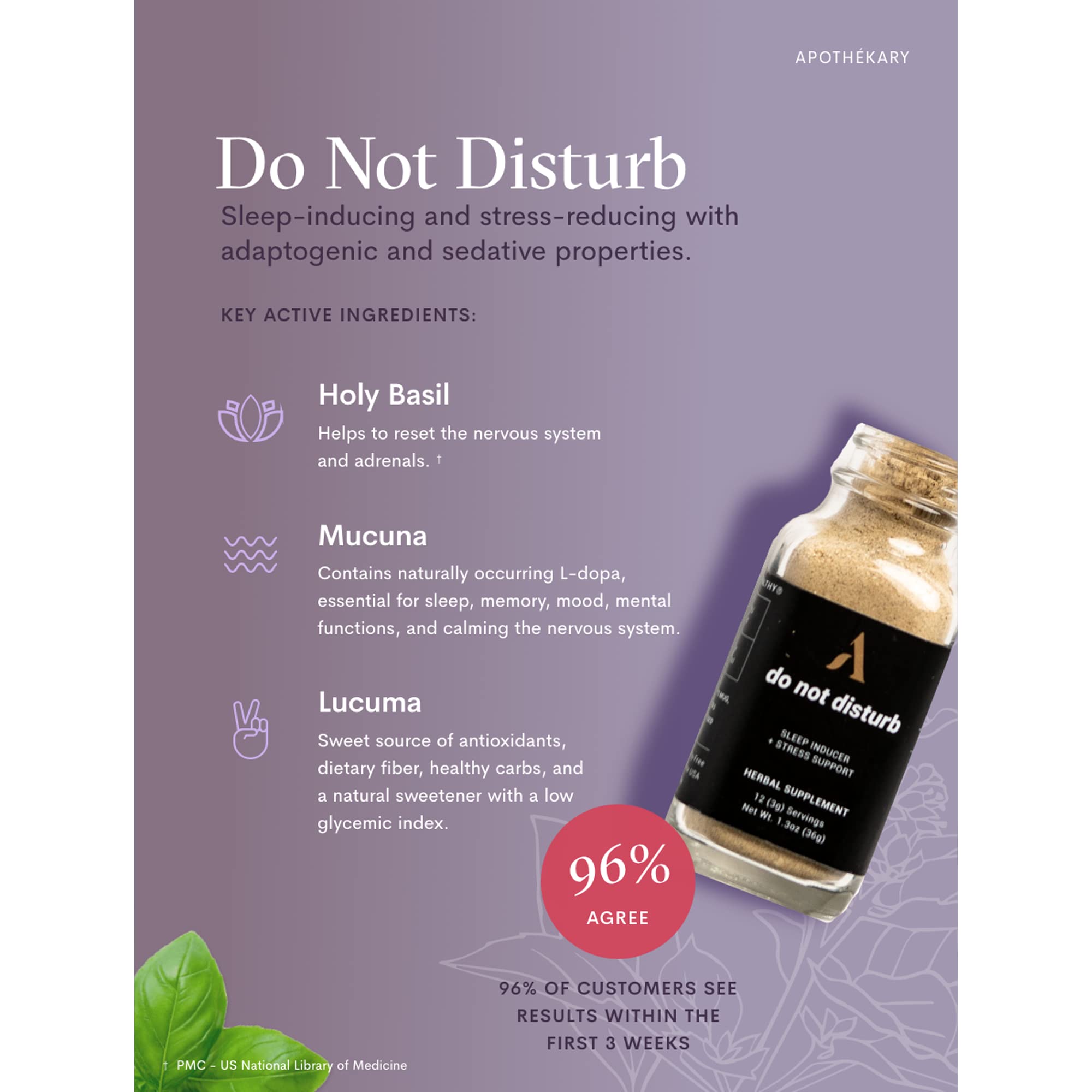 nervous system support herbal powder