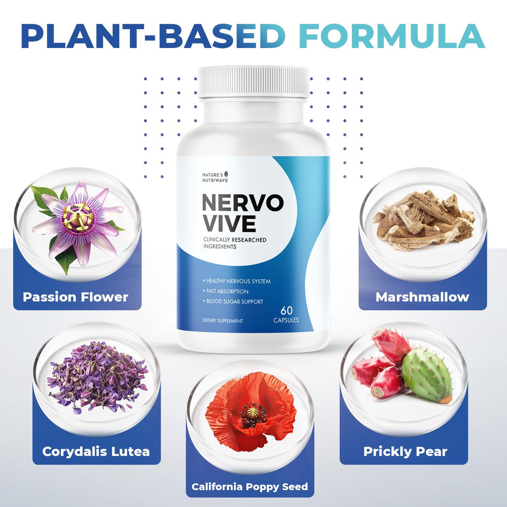 Nervovive plant-based health supplements