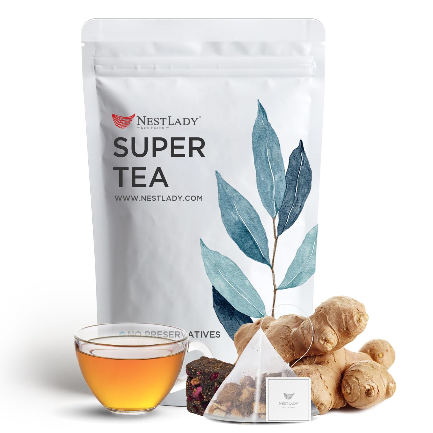 NESTLADY brown sugar ginger tea bags